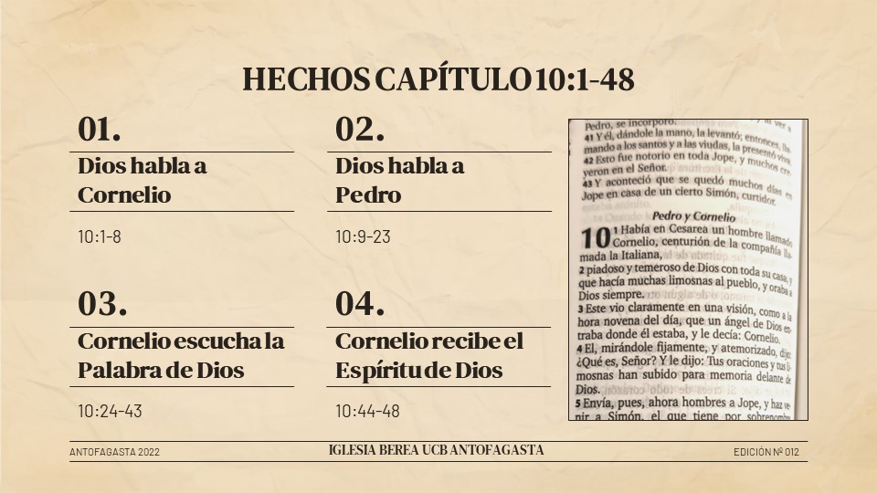 Evangelismo en el Libro de los Hechos: Capítulo 10 – Iglesia Berea ...